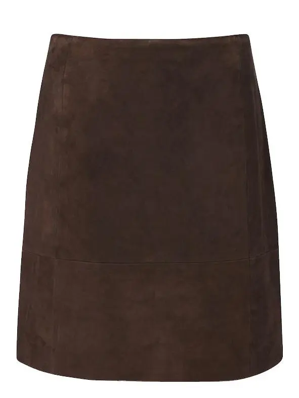 Vince Suede Miniskirt - Brown