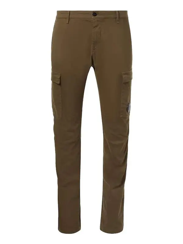 C.P. COMPANY Cotton Cargo Pants - Brown
