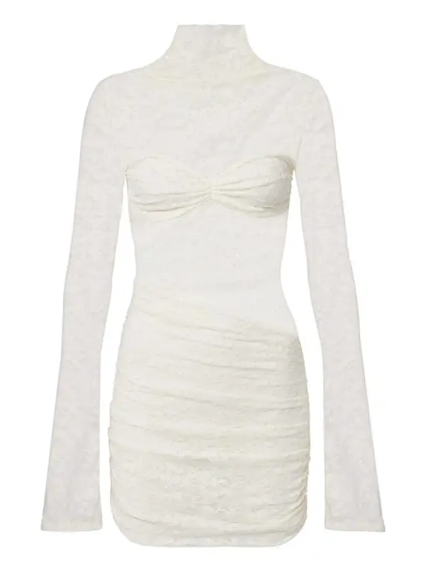 BANANHOT Francisca Lace Minidress - White
