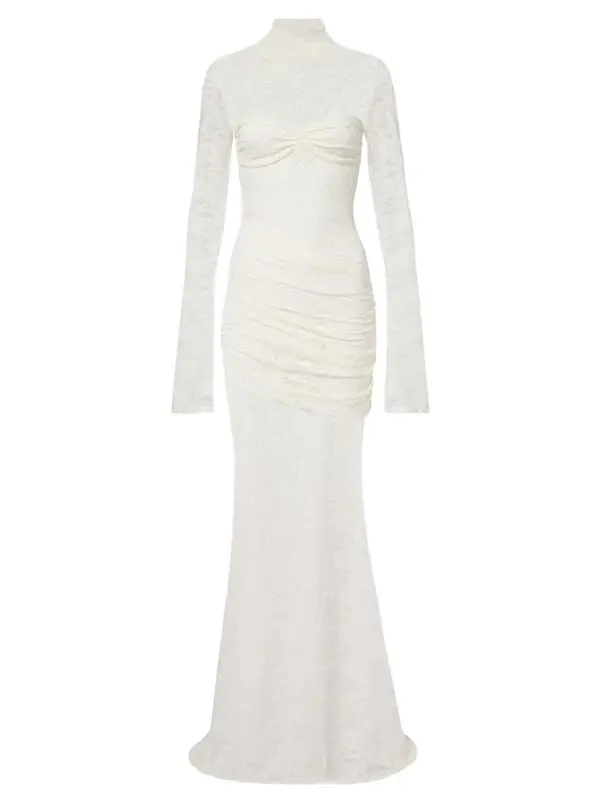 BANANHOT Francisca Lace Maxi Dress - White