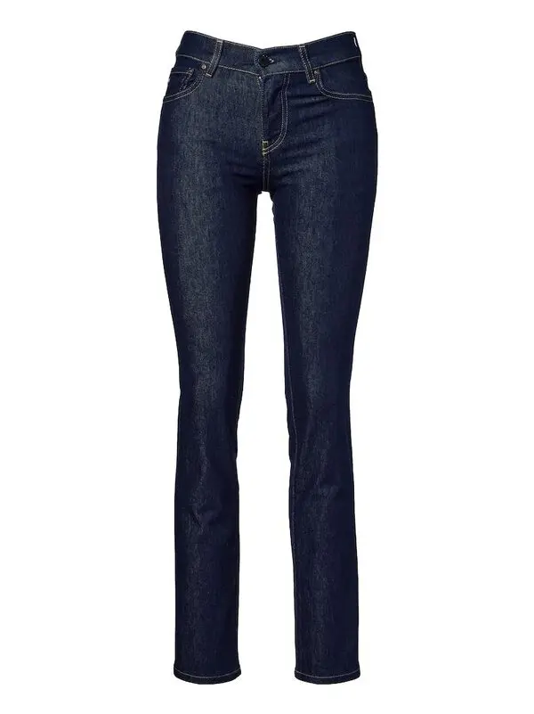Ag Cologne Mid-rise Straight Jeans - Blue