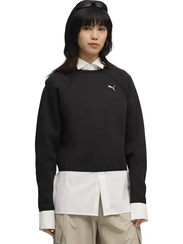 PUMA Evostripe Crew Neck Sweatshirt - Black