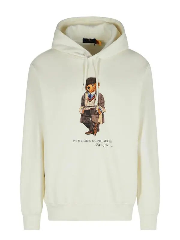 Ralph Lauren Bear Print Sweatshirt - White