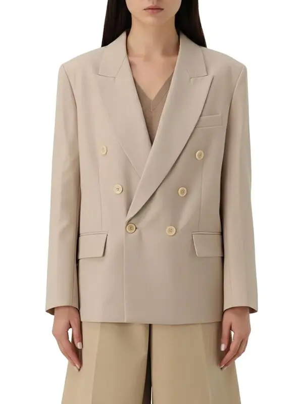 Victoria Beckham Double-breasted Jacket - Grey