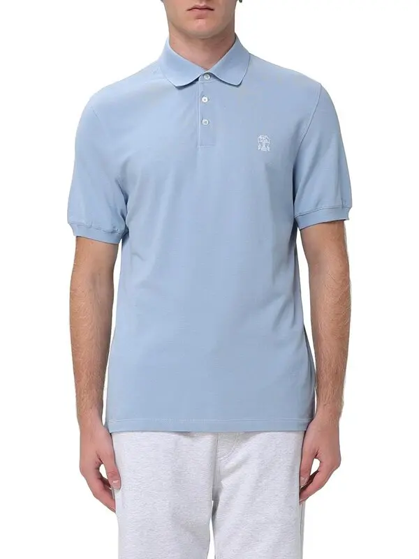 Brunello Cucinelli Polo Shirt - Gnawed Blue