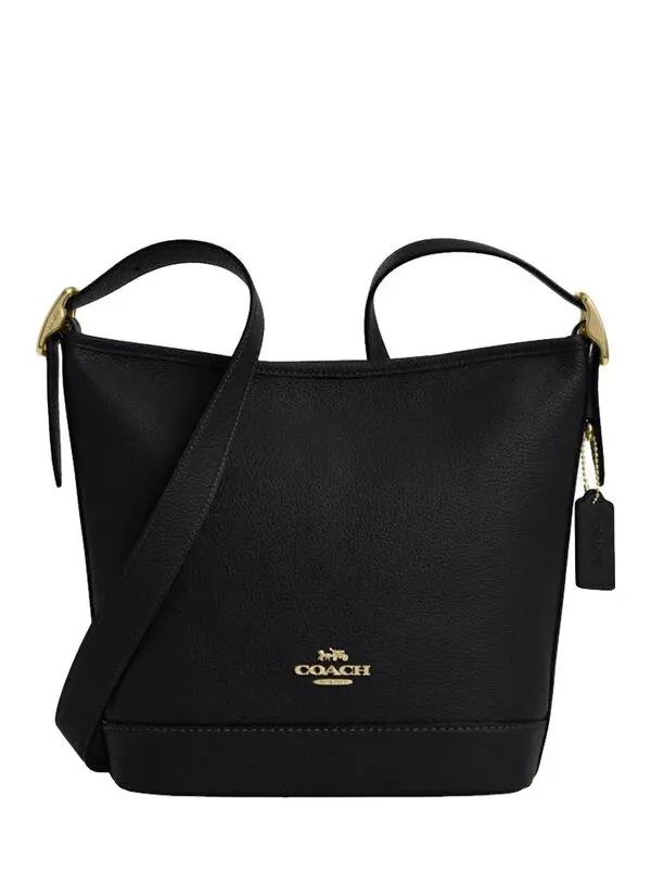 COACH® Jude Duffle Bag - Pebbled Leather/gold/black