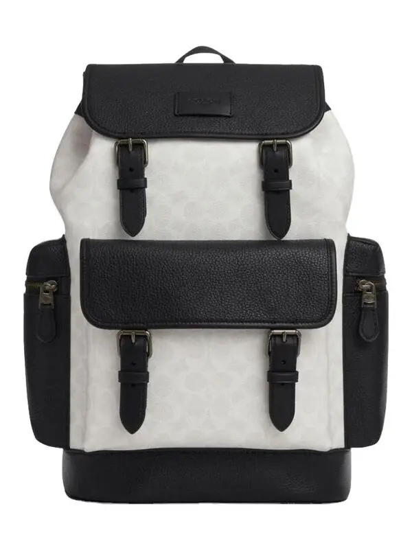 COACH Sprint Backpack In Colorblock Signature Canvas - Signature Canvas/gunmetal/chalk/black
