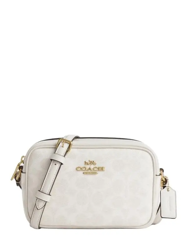 COACH® Mini Jamie Camera Bag In Signature Canvas - Signature Canvas/gold/white/chalk