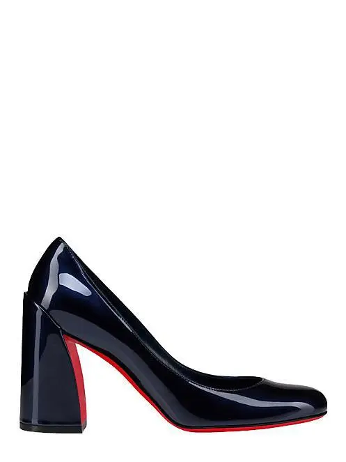 CHRISTIAN LOUBOUTIN Miss Sab 85 Patent-leather Courts - Zaffiro