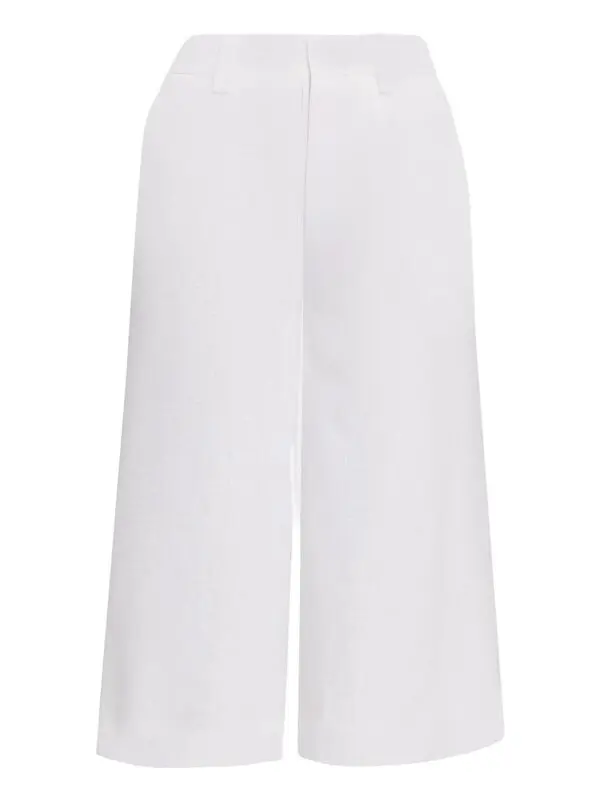 Loro Piana Drake Antigua Linen-blend Culotte Trousers - 1000 White