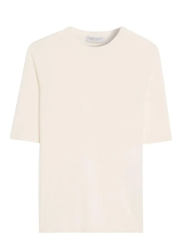 Gabriela Hearst Brunner Short-sleeve Cashmere-silk T-shirt - Ivory