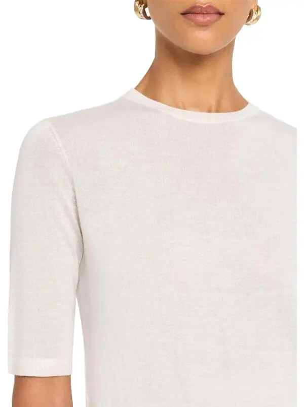 Gabriela Hearst Brunner Short-sleeve Cashmere-silk T-shirt - Ivory