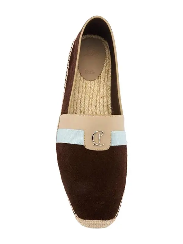 CHRISTIAN LOUBOUTIN Alfarica Nubuck Leather Espadrilles - Multi