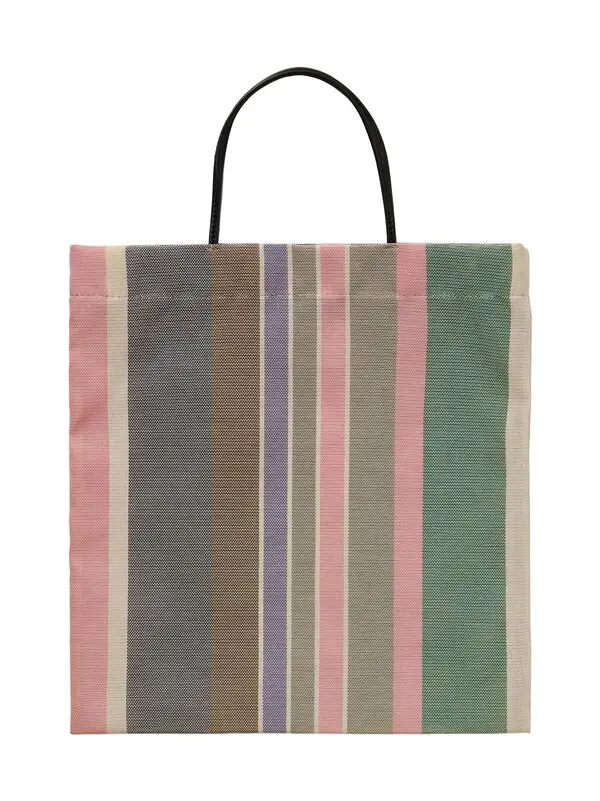 THE ROW Barn Mini Striped Mesh Tote - Multi