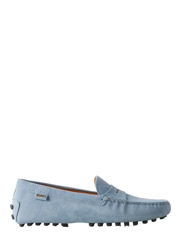 TOD'S Gommino Suede Loafers - Blue