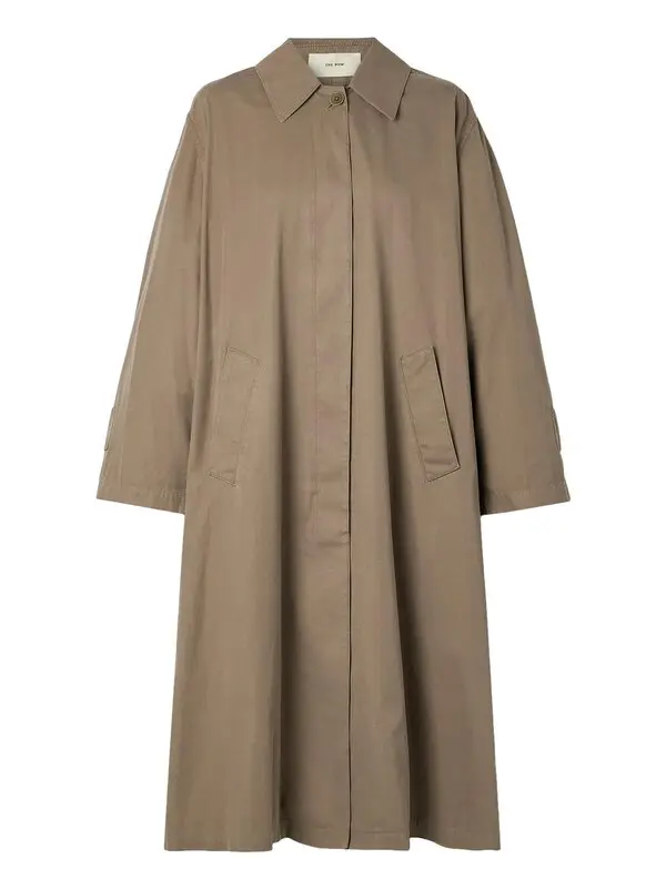 THE ROW Rocco Cotton And Cashmere-blend Twill Trench Coat - Brown