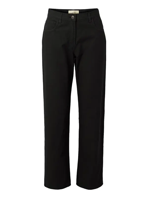 THE ROW Landais Mid-rise Straight-leg Jeans - Black