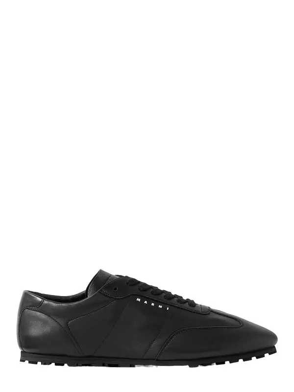 Marni Leather Sneakers - Black