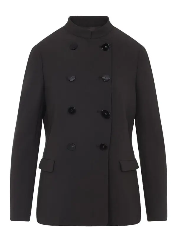 Giorgio Armani Dark Virgin Wool Jacket - Brown