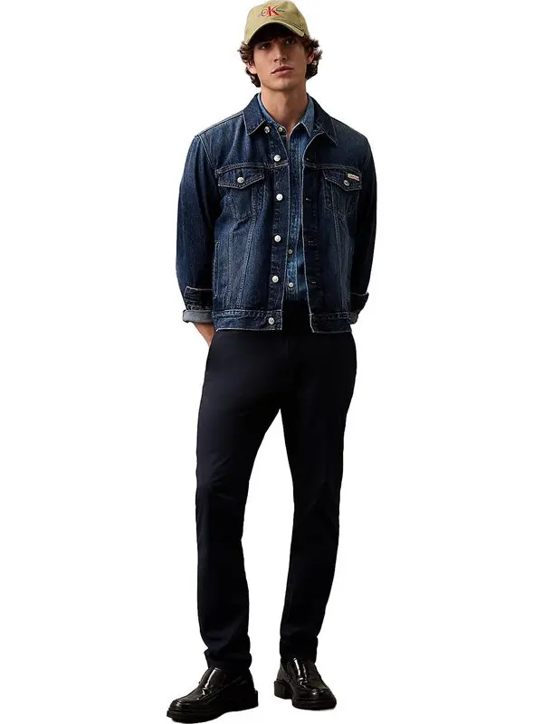 Calvin Klein Tech Slim Stretch Woven Chino - Dark Sapphire
