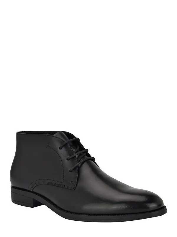 Calvin Klein Javin Leather Boots - Black