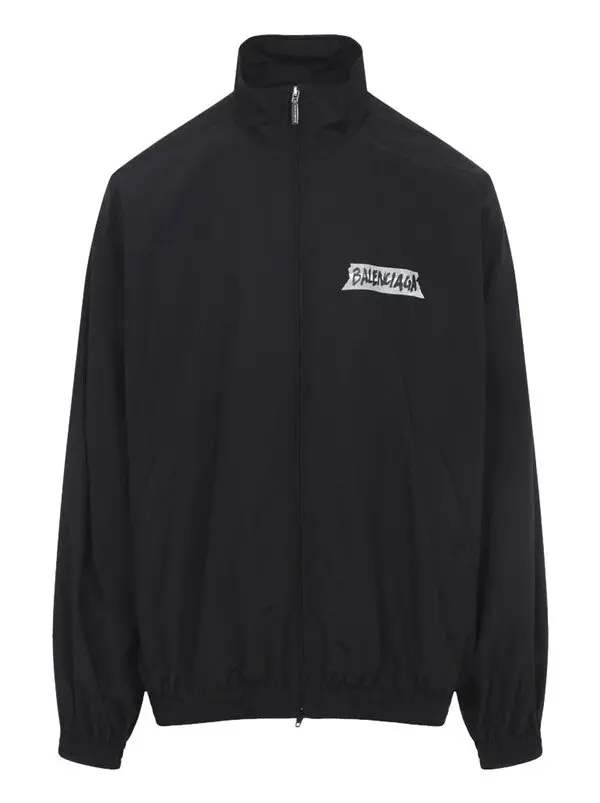 Balenciaga Medium Fit Cotton Jacket - Black