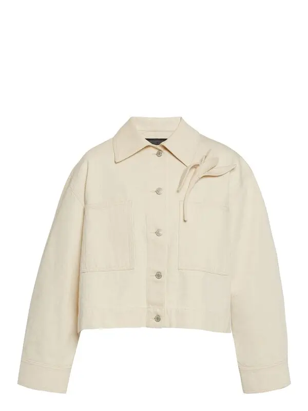 Erdem Appliquéd Denim Jacket - Ivory