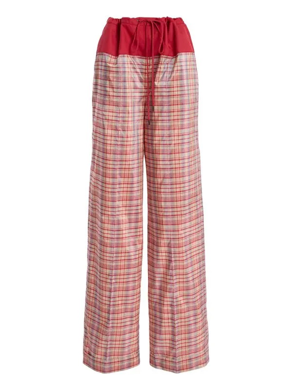 Rosie Assoulin Draw Me Closer Pants - Plaid