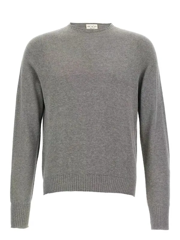 MA'RY'YA Cashmere-cotton Blend Sweater - Grey