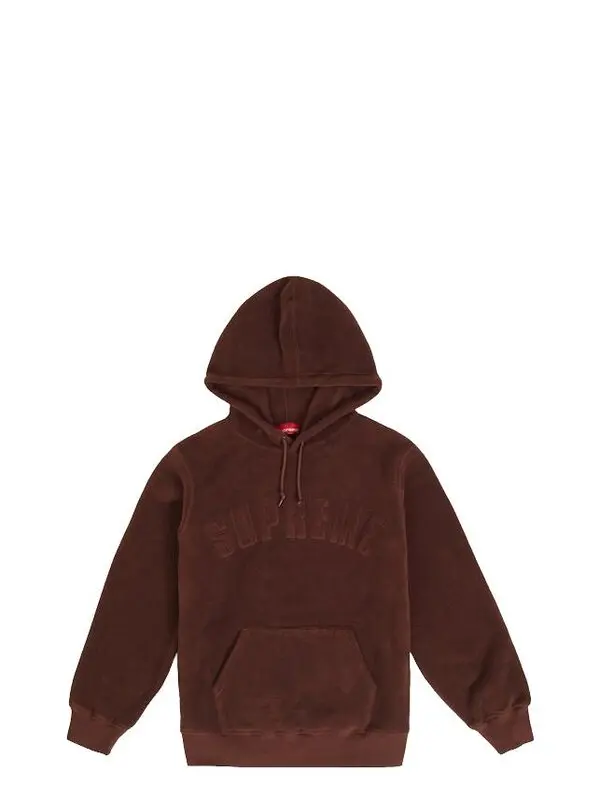 Supreme Polartec Hooded Sweatshirt - Brown