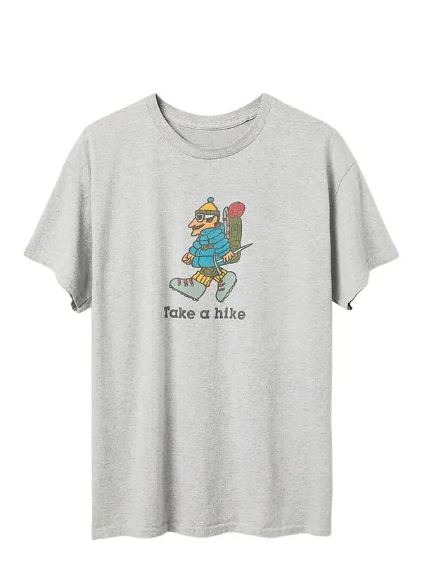 Junk Food Clothing Take A Hike Flea Market Tee - Heather Grey
