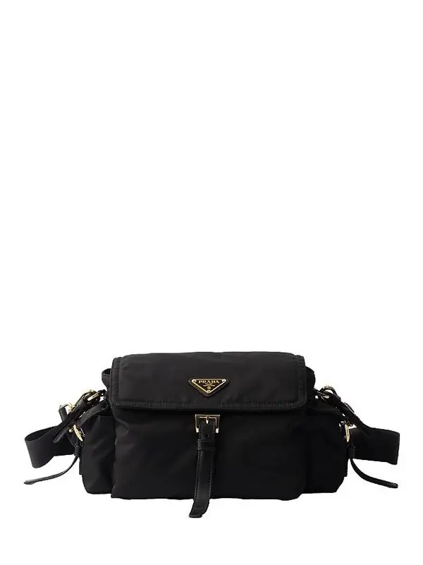 Prada Explore Re-nylon Medium Shoulder Bag - Black