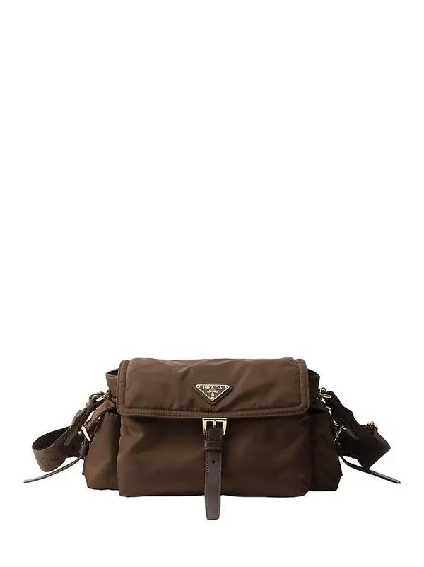 Prada Explore Re-nylon Medium Shoulder Bag - Dark Brown