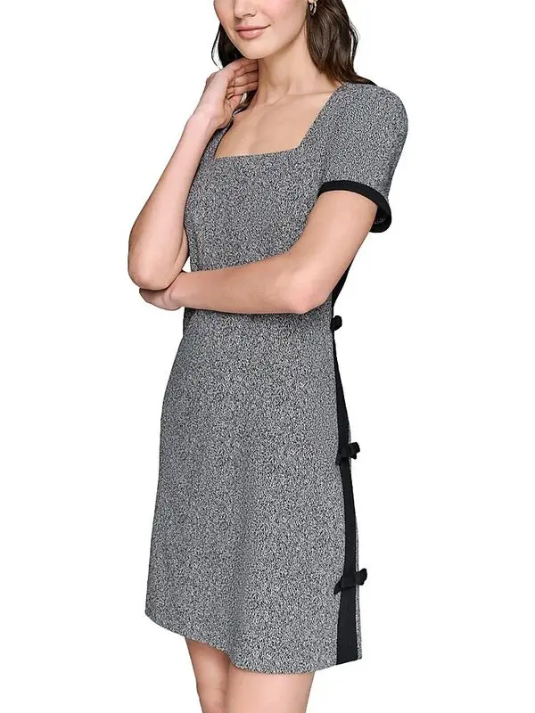 Karl Lagerfeld Paris A-line Dress - Soft White/black