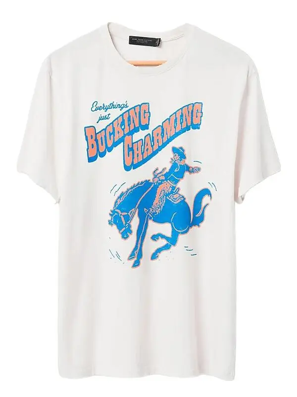 Junk Food Clothing Bucking Charming Vintage Tee - Birch