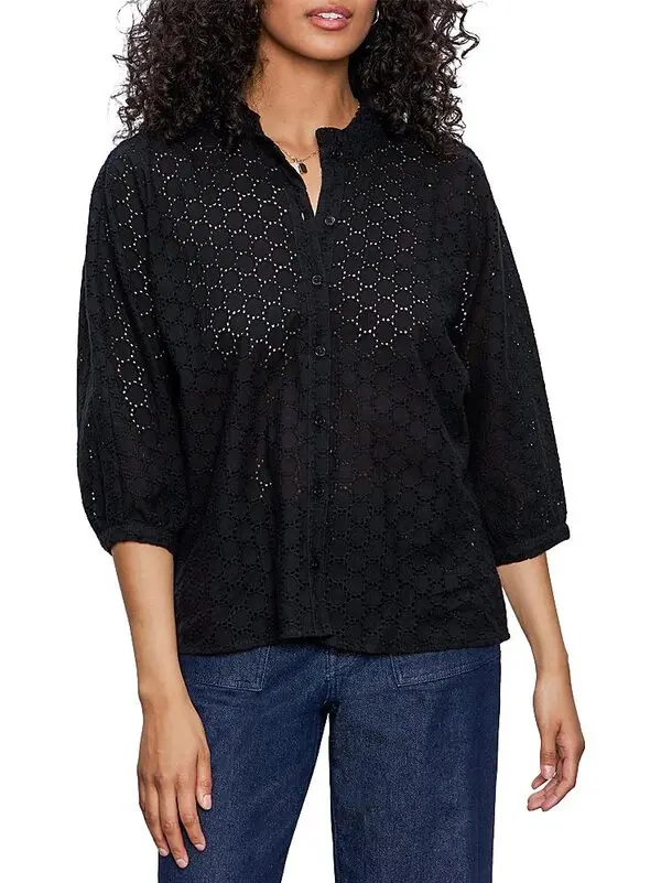 Sanctuary Petal Drop Blouse - Black