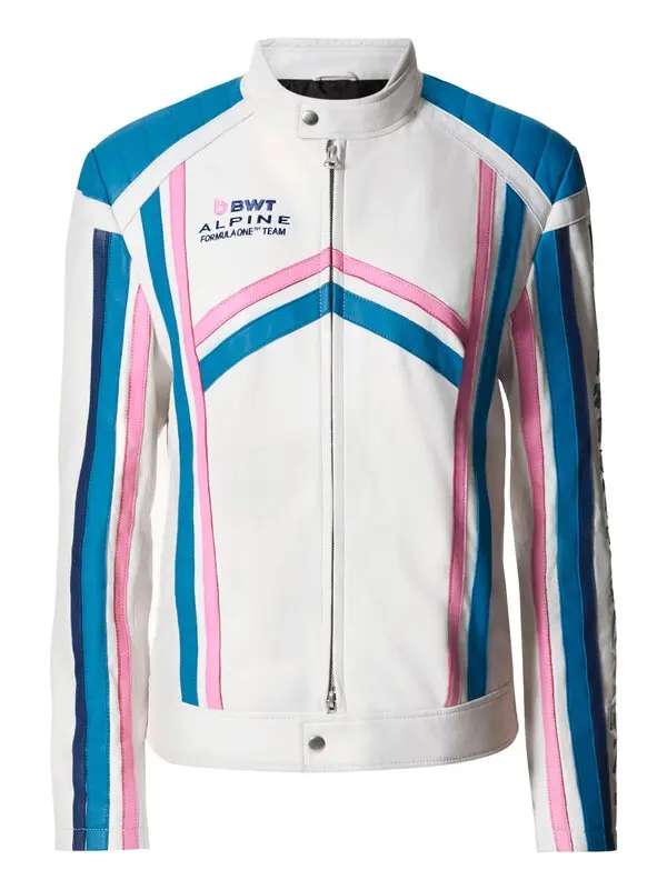 Perfect Moment Alpine Racer Leather Jacket - White