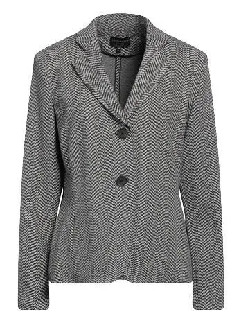 Emporio Armani Herringbone Flannel Blazer - Grey