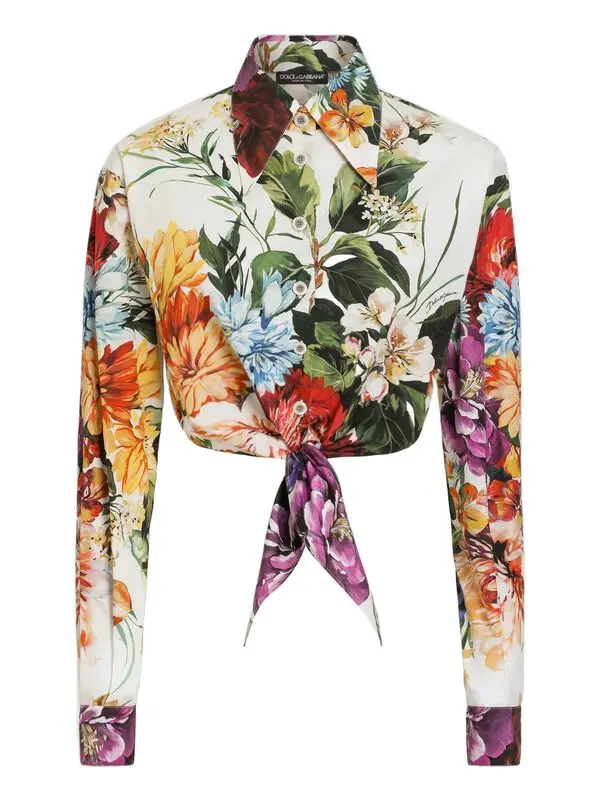 Dolce & Gabbana Floral Bouquet Poplin Shirt - Print