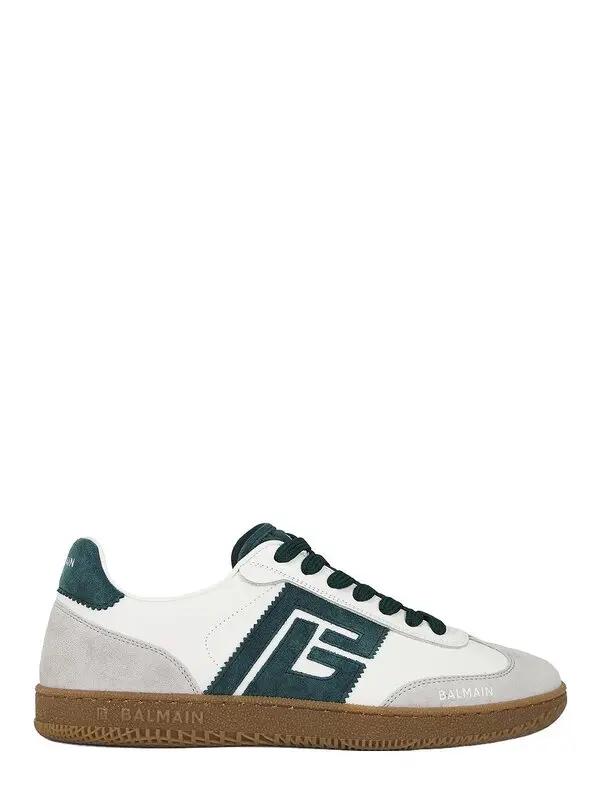 Balmain Swan Sneaker - Emerald & Blanc