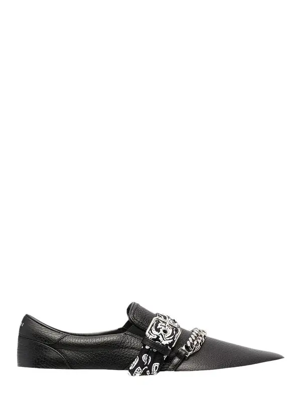 Amiri Bandana Chain Slip-ons - Black