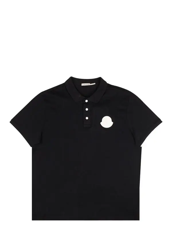 Moncler Logo Patch Polo Shirt - Blue