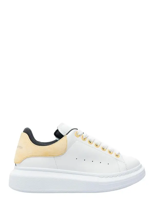 Alexander McQueen Oversized Sneakers With Double Heel Tab - White