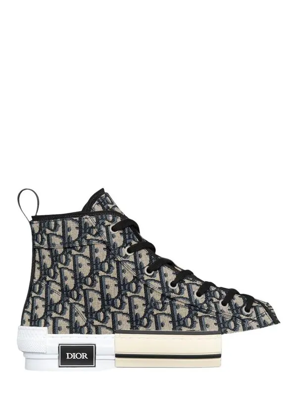 Dior B23 High Top Sneakers - Cream