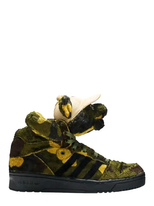 Adidas Jeremy Scott Camo Bear Sneakers - Green