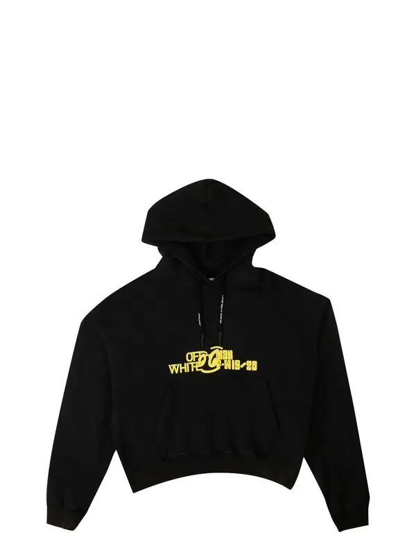 Off-White Graphic Print Hoodie - Black