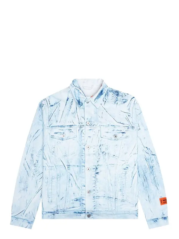 Heron Preston Regular Fit Overdyed Jacket - Blue