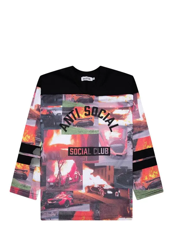 ANTI SOCIAL SOCIAL CLUB Burnout Hockey Jersey - Multicolor