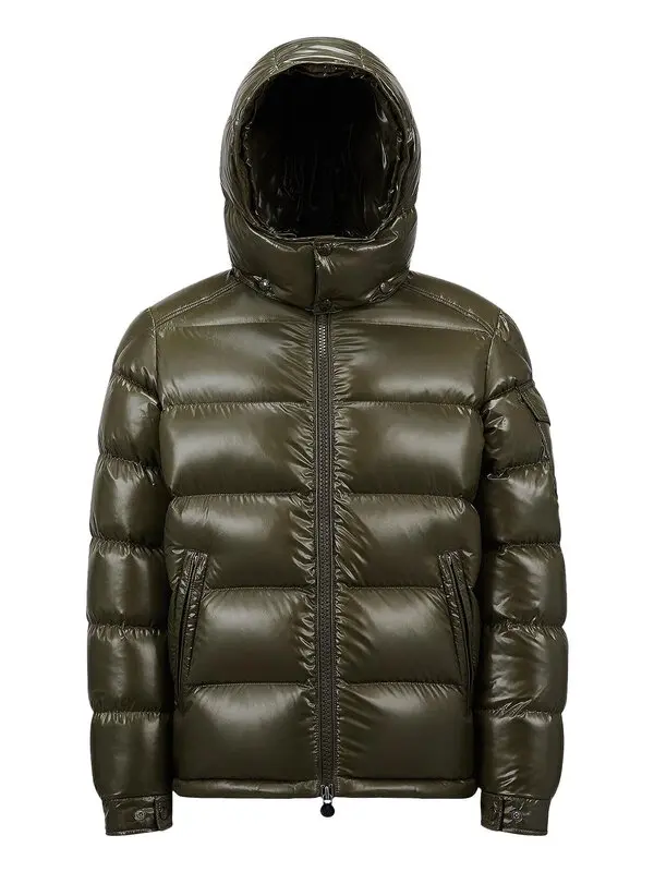 Moncler Maya Hooded Puffer Jacket - Green