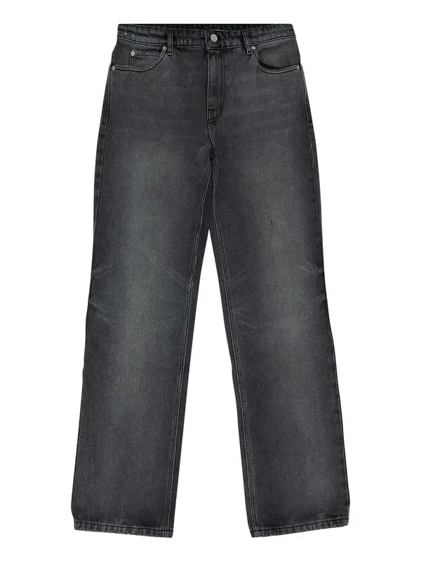 COURREGES Relaxed Straight Leg Denim Pants - Grey